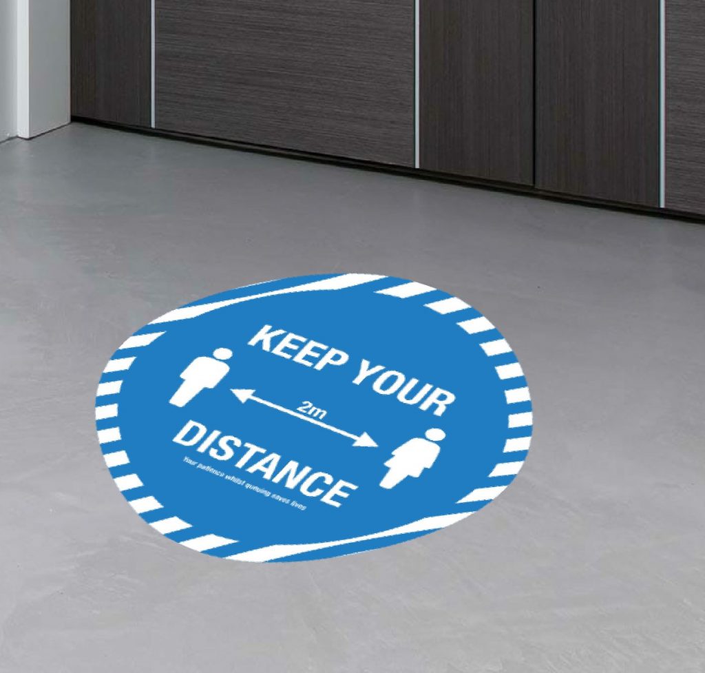 40cm Round Floor Sticker – Corporate Tiger Ltd