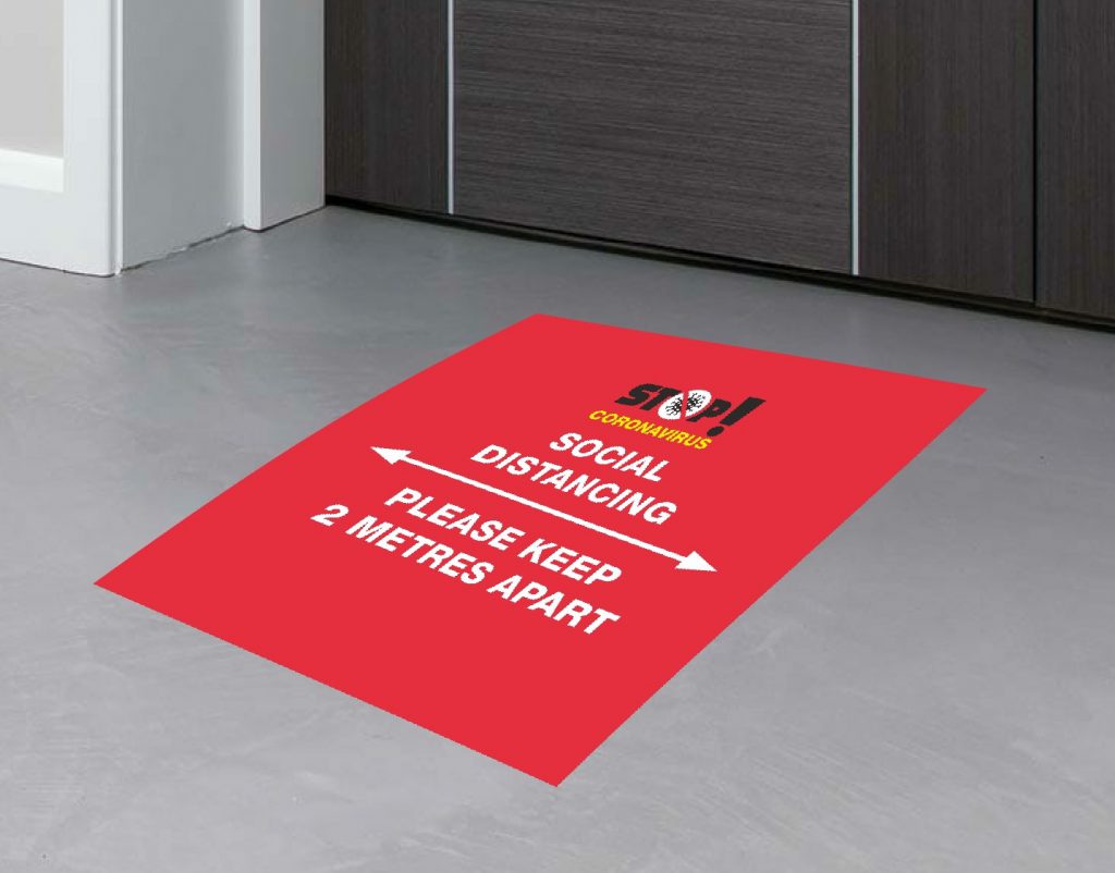 40cm Square Floor Sticker – Corporate Tiger Ltd